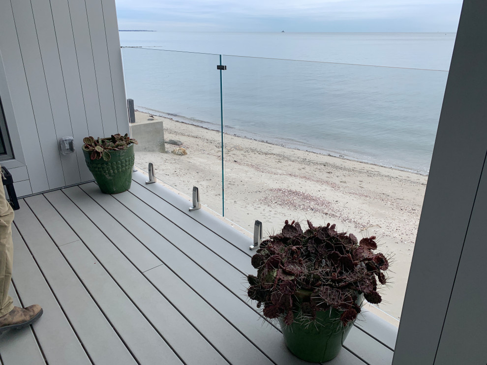 Frameless Glass Railing - Fairfield CT - Modern - Balcony - Bridgeport ...