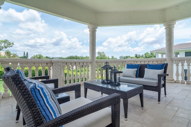 Gorgeous Traditional Plantation Home Staging - Traditional - Balcony ...