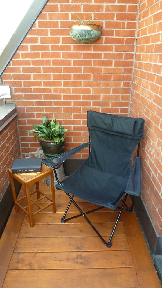 Grant's Small Treated Wood Deck - Traditional - Balcony - Toronto - by ...