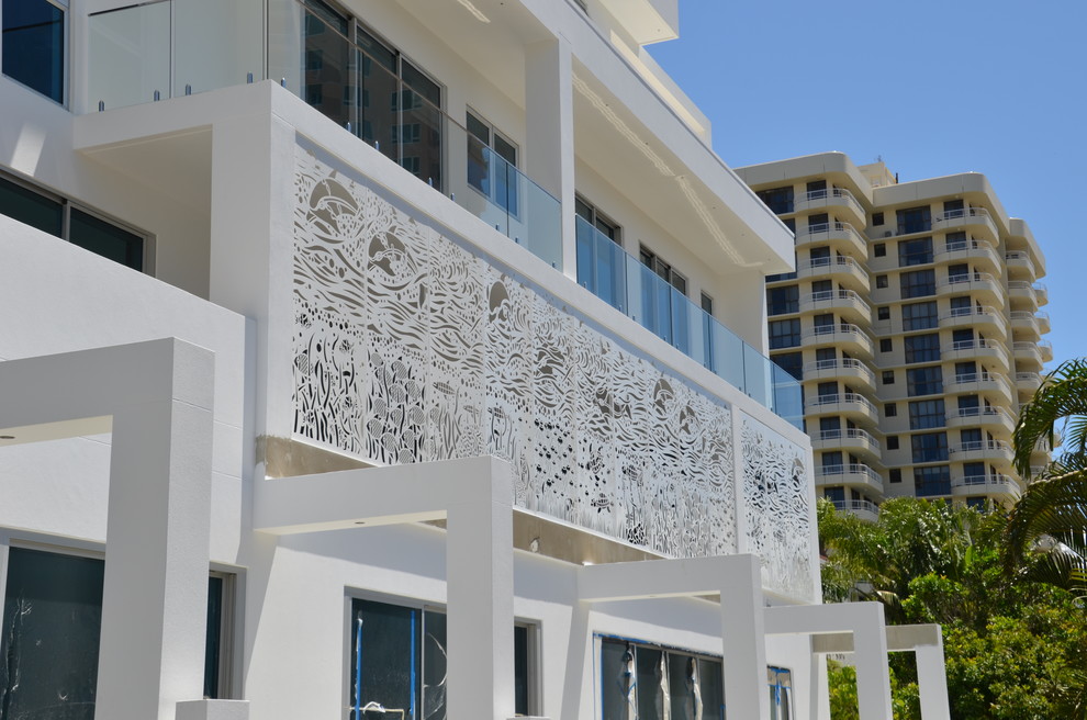 Laser cut beach house balustrade - Beach Style - Balcony - Gold Coast ...