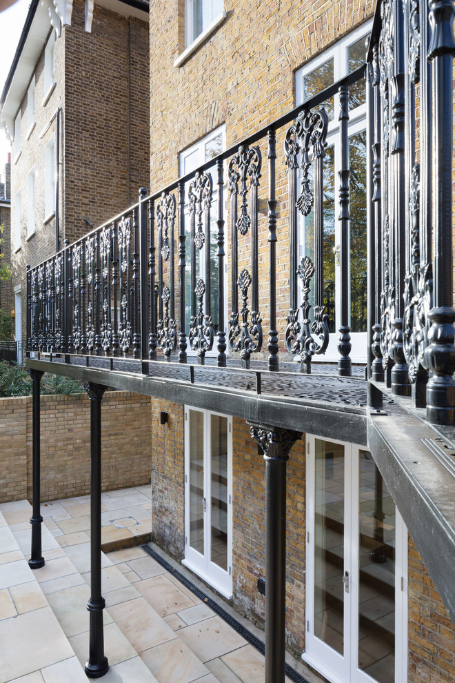 London Garden - Metal Balcony and Staircase - Traditional - Balcony ...