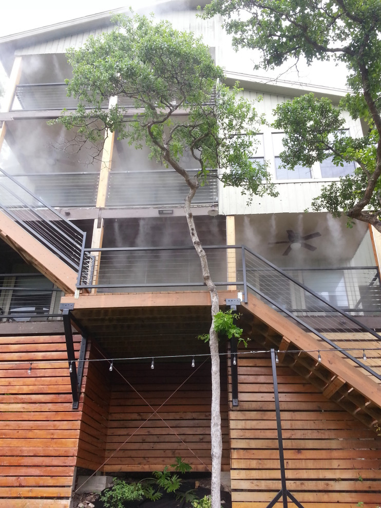 Mist Cooling System Installations - Modern - Balcony - Austin - by ...