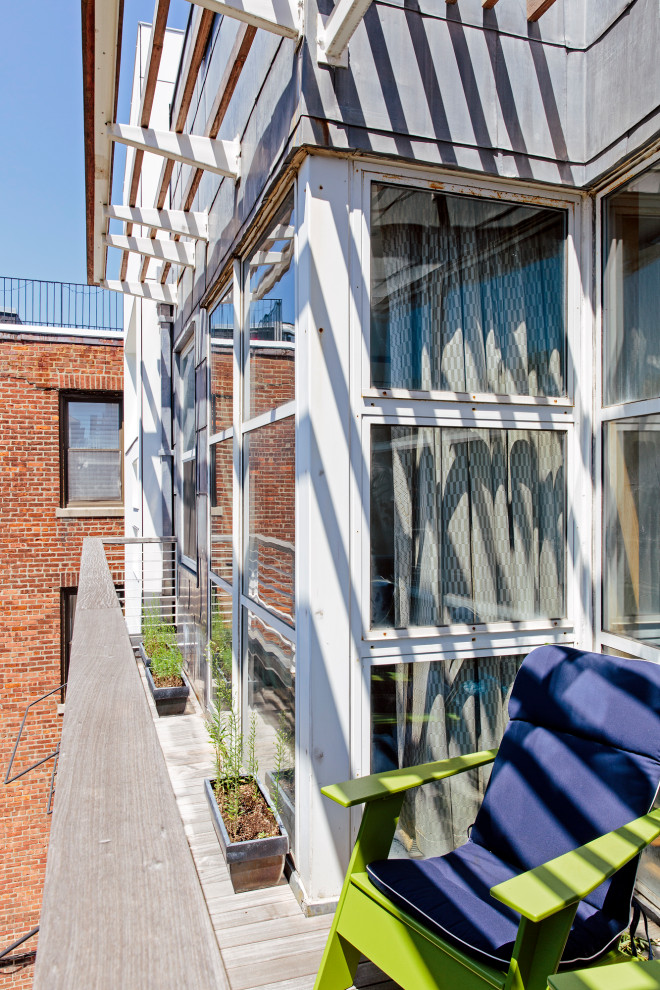 North End Townhouse Addition- Balcony - Modern - Balcony - Boston - by ...