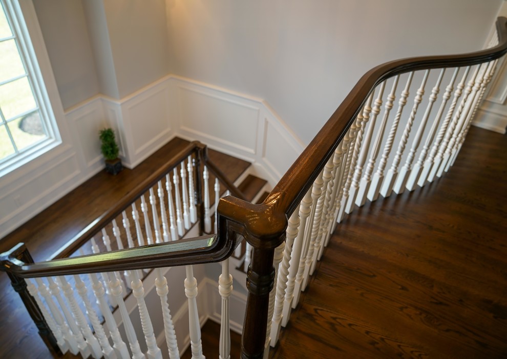 Over the Post with custom turned balusters - Staircase - New York - by ...