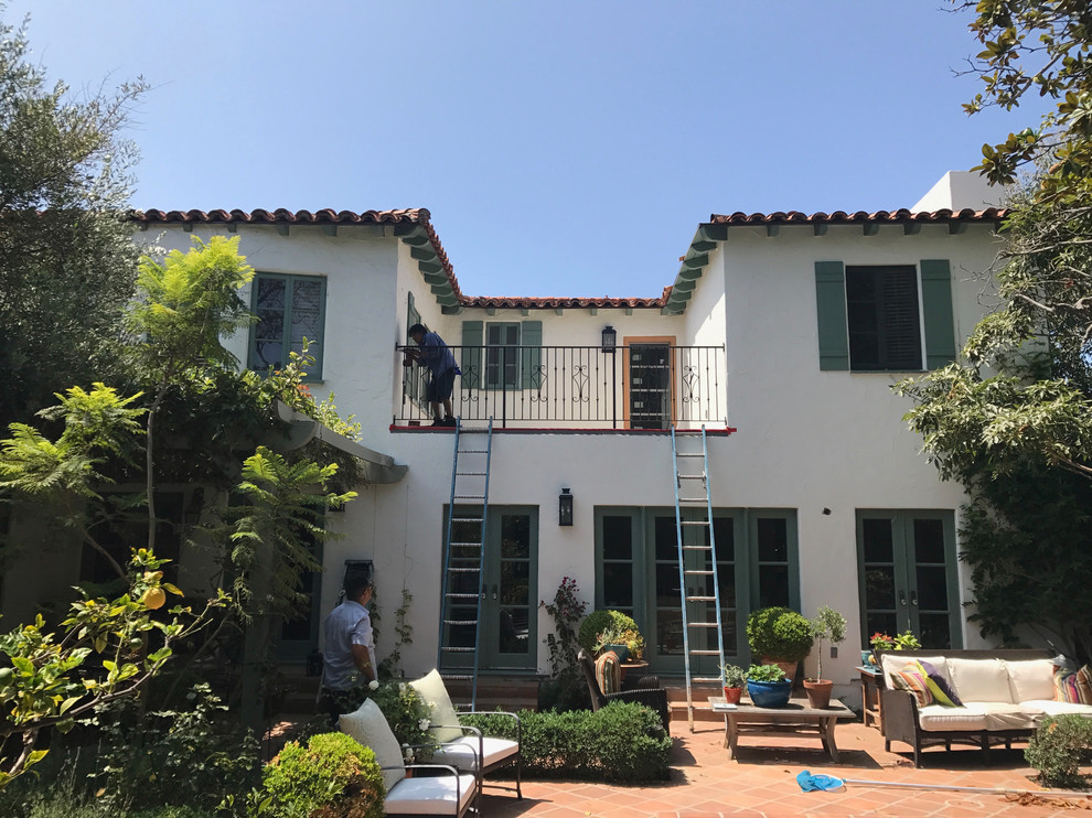 Pacific Palisades addition - exterior - Mediterranean - Balcony - Los ...