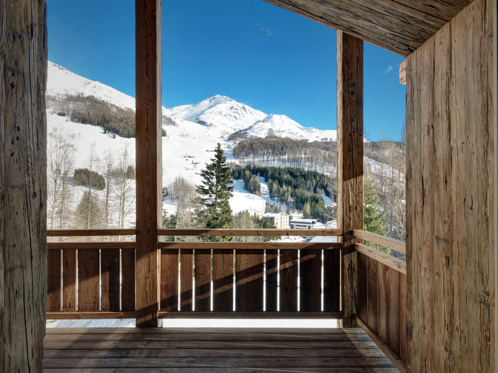Private Luxury Chalet on the Alps - Rustic - Balcony - Milan - by ...