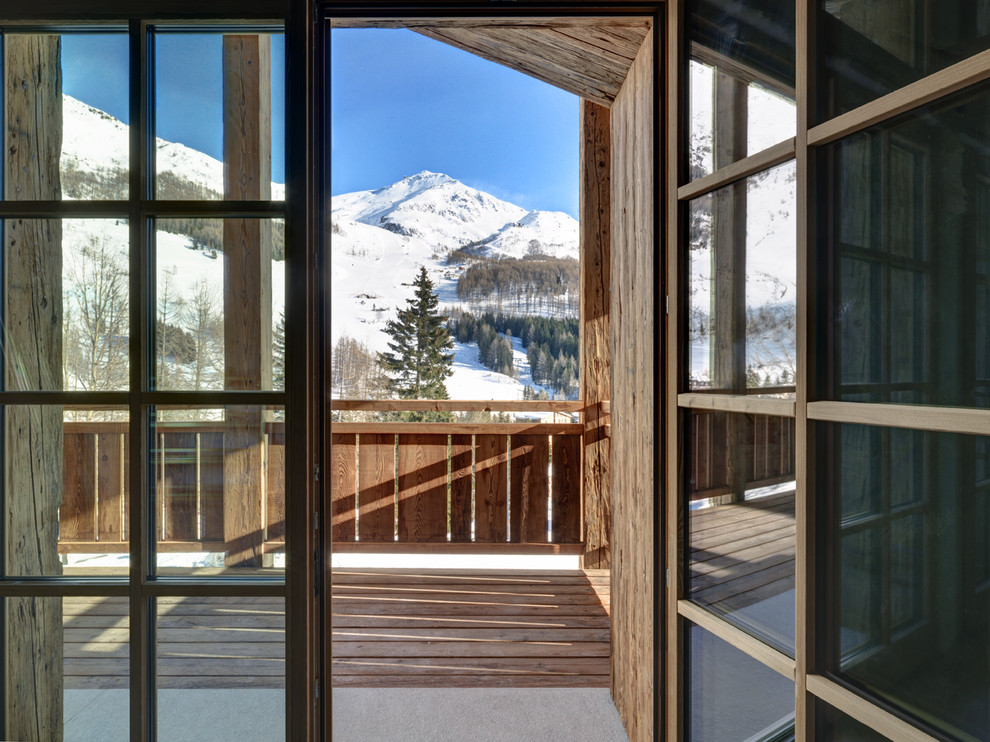 Private Luxury Chalet on the Alps - Rustic - Balcony - Milan - by ...