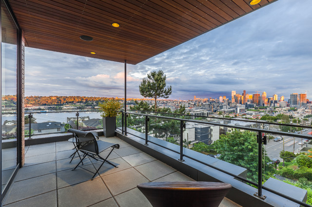 Queen Anne Modern - Contemporary - Balcony - Seattle - by Chris Pardo ...