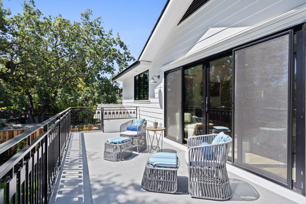 San Carlos, CA | Modern Farmhouse | Balcony - Farmhouse - Balcony - San ...