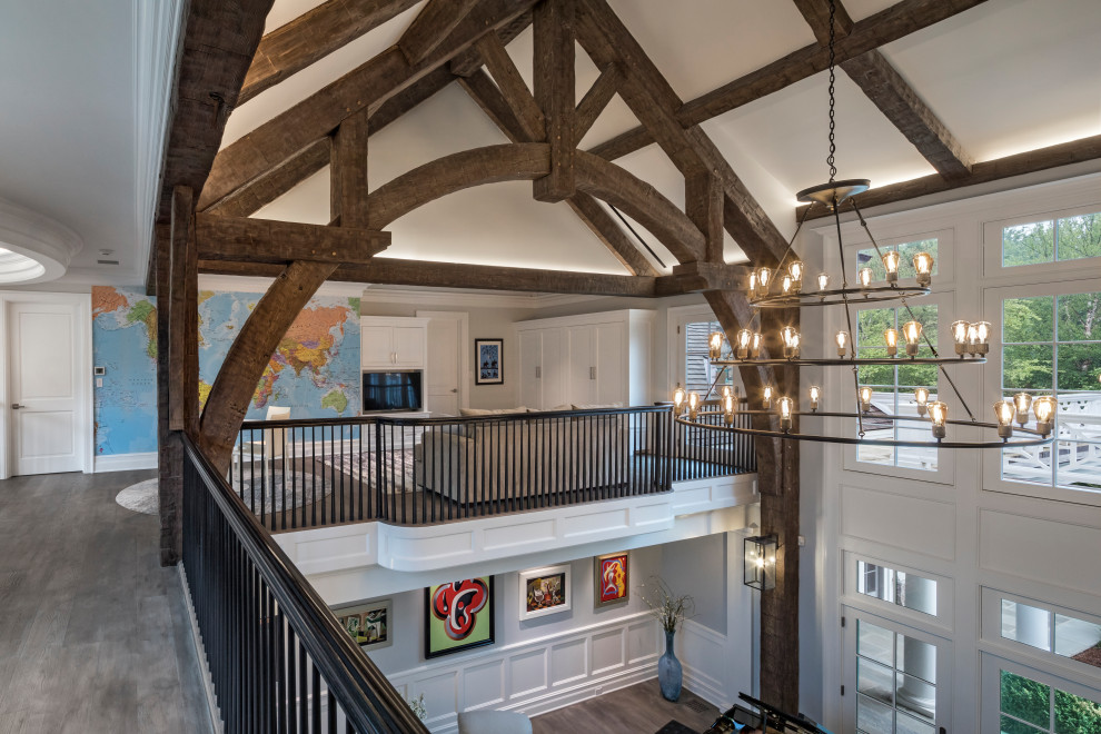 Woodland Gambrel in Greenwich,CT - Transitional - Balcony - New York ...