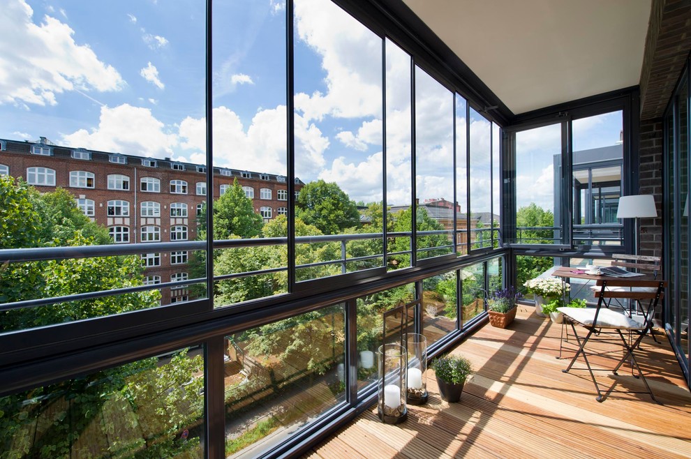 Balkonverglasung - Contemporary - Sunroom - Stuttgart - by Rehm ...