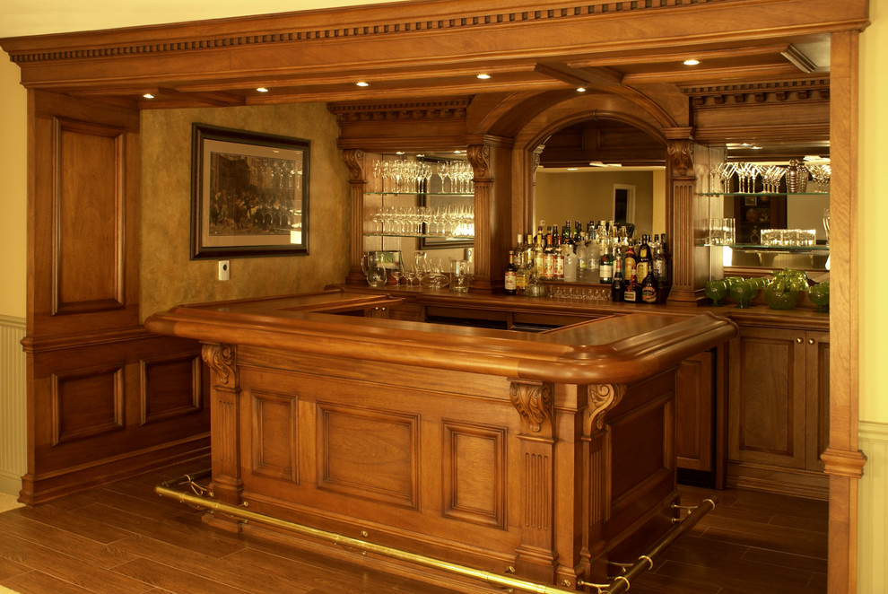 Attractive Residential Bar - Traditional - Home Bar - New York - by WL ...