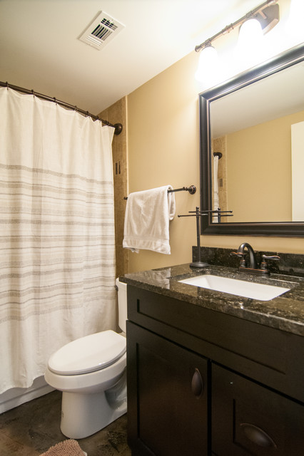 1960's Split Level Basement Renovation - Modern - Basement - Atlanta ...