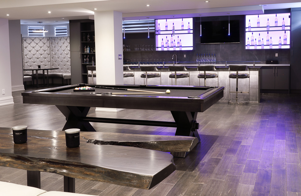 3500 sq ft basement design - Contemporary - Basement - Toronto - by ...