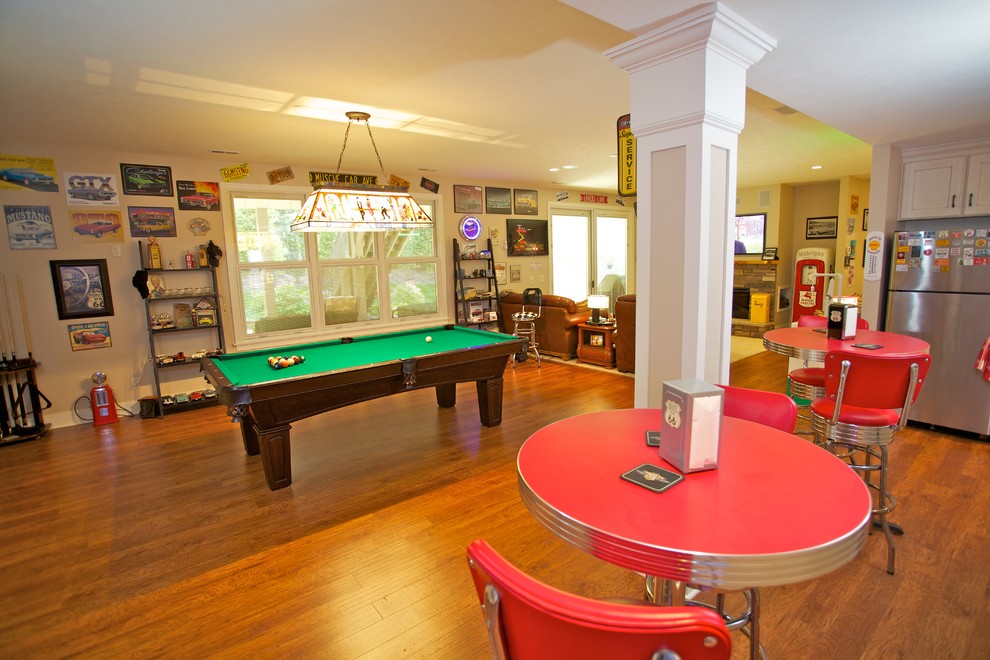 A Beach Woods Community Custom Built Home - Traditional - Basement ...