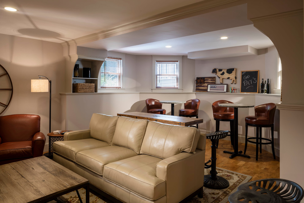A Family Addition - Traditional - Basement - Providence - by SR Fine ...