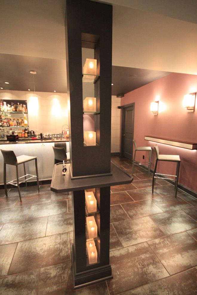 A Rock Star's Lower Level - Modern - Basement - New York - by Joseph ...