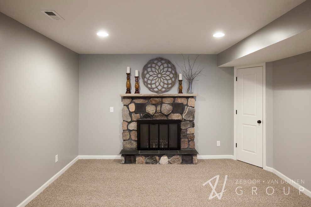 Ada Acreage Remodel & Staging - Transitional - Basement - Grand Rapids - by At Home Design and ...