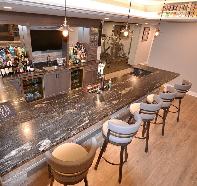 Amazing Basement Bar - Transitional - Basement - Philadelphia - by ...