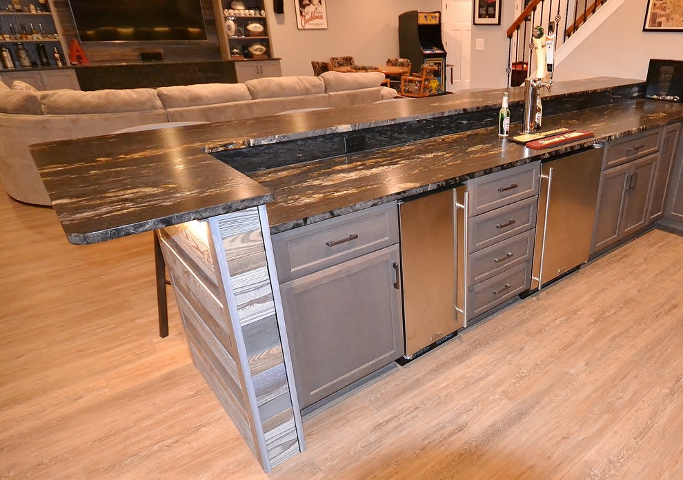 Amazing Basement Bar - Transitional - Basement - Philadelphia - by ...