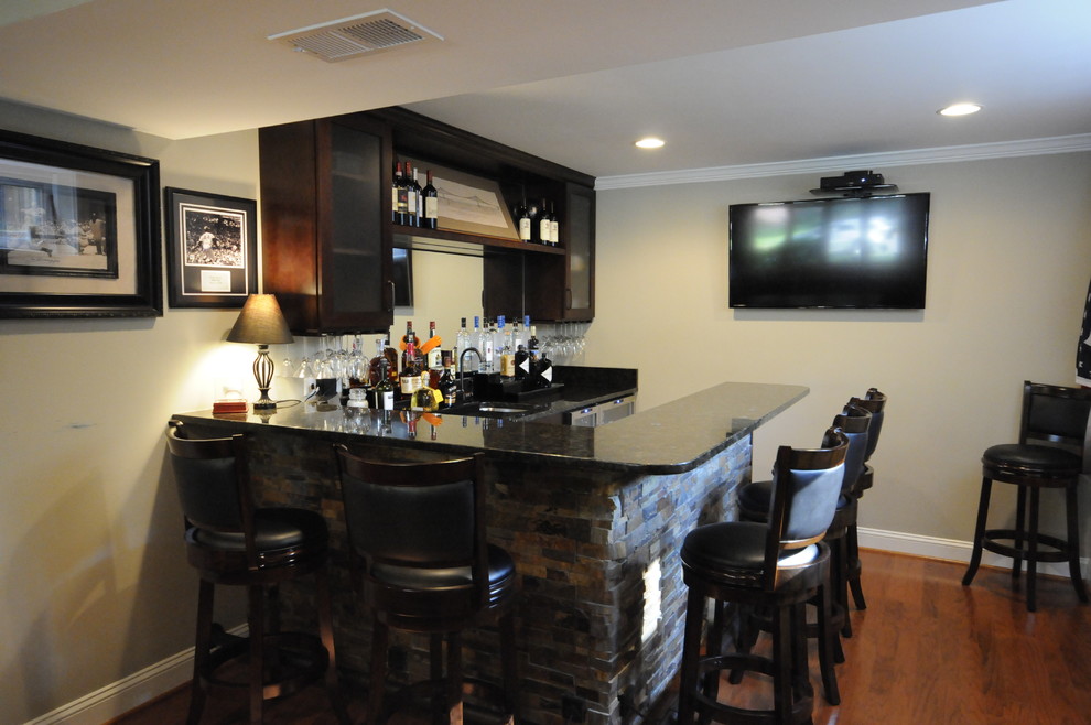 Annandale Kitchen and Lower Level Bar - Transitional - Home Bar - DC ...