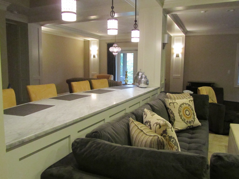 Armonk Basement Addition and Alteration - Transitional - Basement - New ...