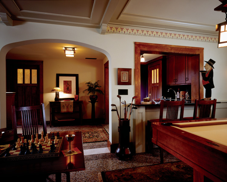 Arts & Crafts Basement - Craftsman - Basement - Minneapolis - by David ...