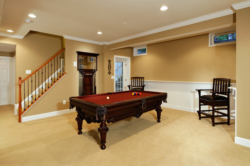 Ashburn Basement 1 - Traditional - Basement - DC Metro - by Blue Moon ...