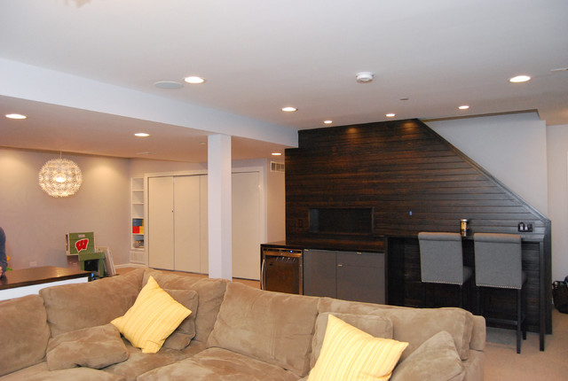 Ashley Basement - Eclectic - Basement - Chicago - by MPink Design LLC ...