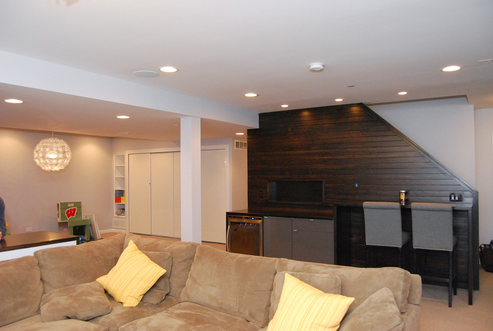 Ashley Basement - Eclectic - Basement - Chicago - by MPink Design LLC ...