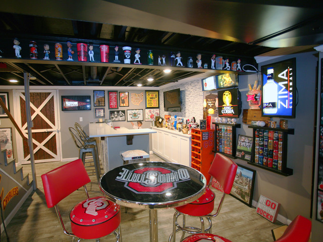 Aurora, Ohio - Custom Design-Build Finished Basement - Basement ...