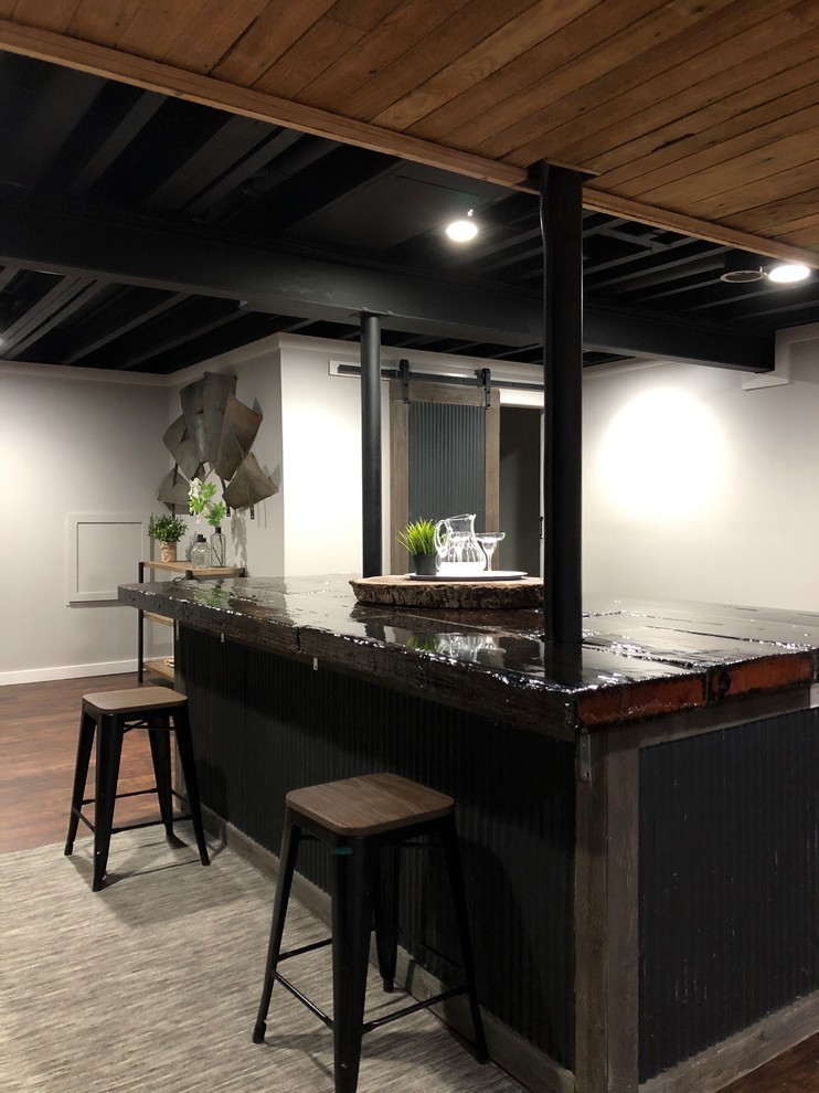 Awesome Basement Remodel - Rustic - Basement - Kansas City - by Michael ...