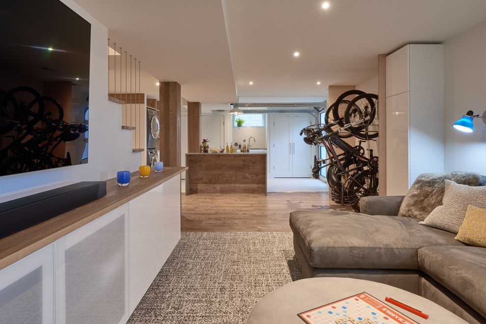 Ballard Basement - Modern - Basement - Seattle - by Jackson Design ...