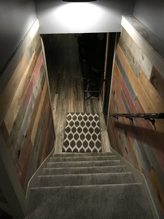 Barn Wood Basement - Farmhouse - Basement - Chicago - by Harrison and ...