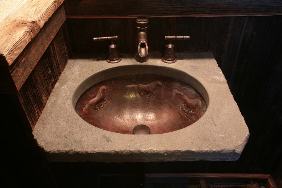 Barret's Basement - Rustic - Basement - New York - by Boards and Beams ...