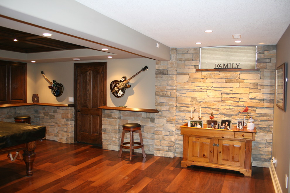 Barrie Basement - Traditional - Basement - Toronto - by Mullan Custom ...