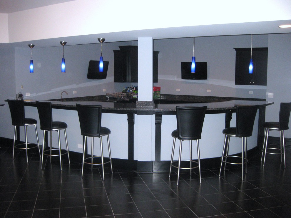 Bars - Contemporary - Basement - Chicago - by Function Basement Design ...