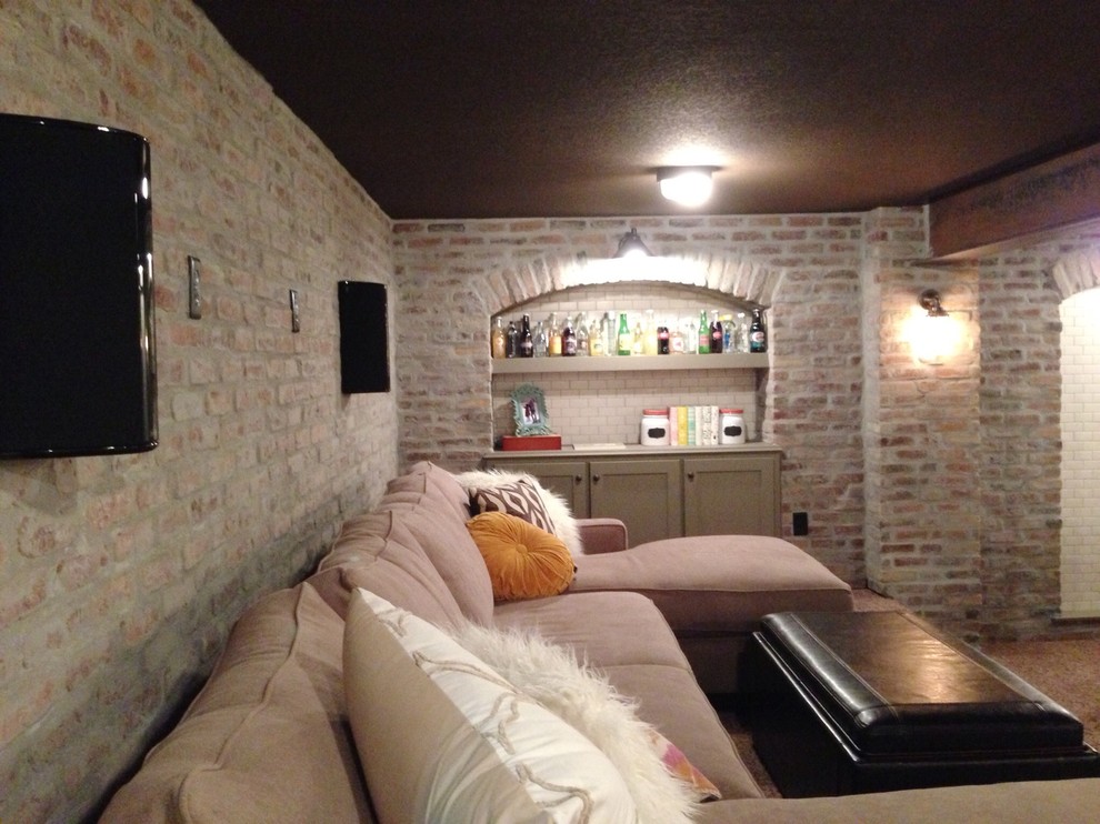 Basement 1 - Traditional - Basement - Kansas City - by Cardinal Crest ...