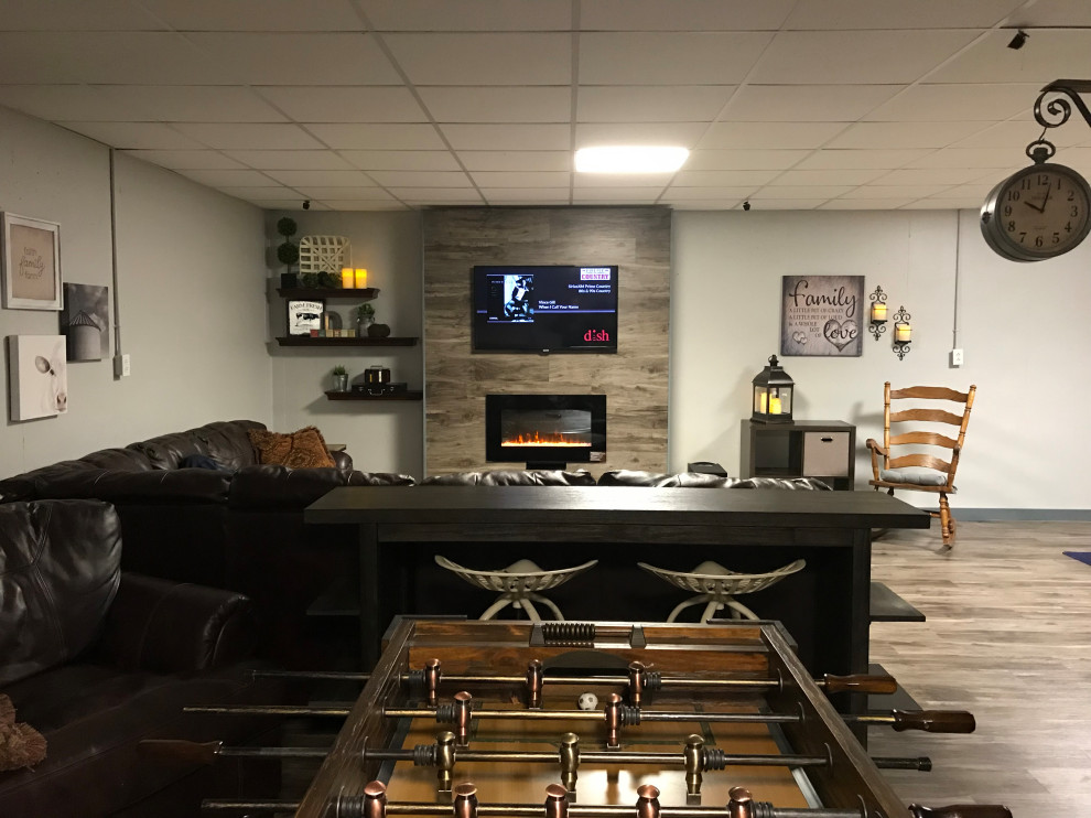 Basement After - Industrial - Basement - Indianapolis - by Hatzell ...