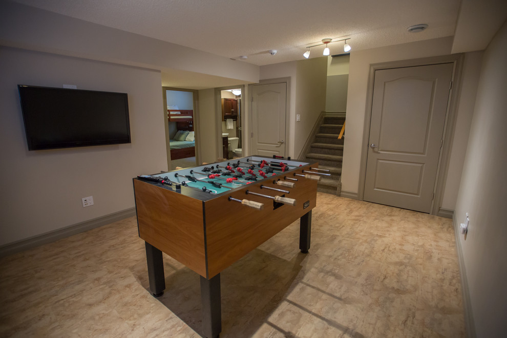 Basement After Staging - Contemporary - Basement - Other - by User | Houzz