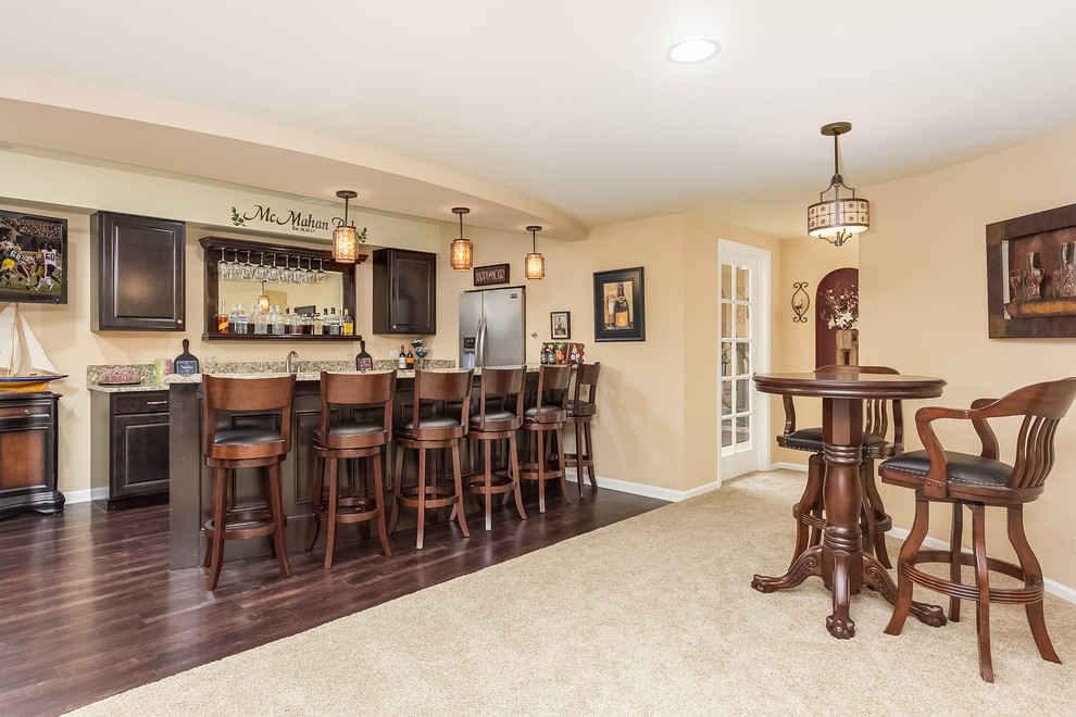 Basement Bar and Seating - Traditional - Basement - Chicago - by FBC ...