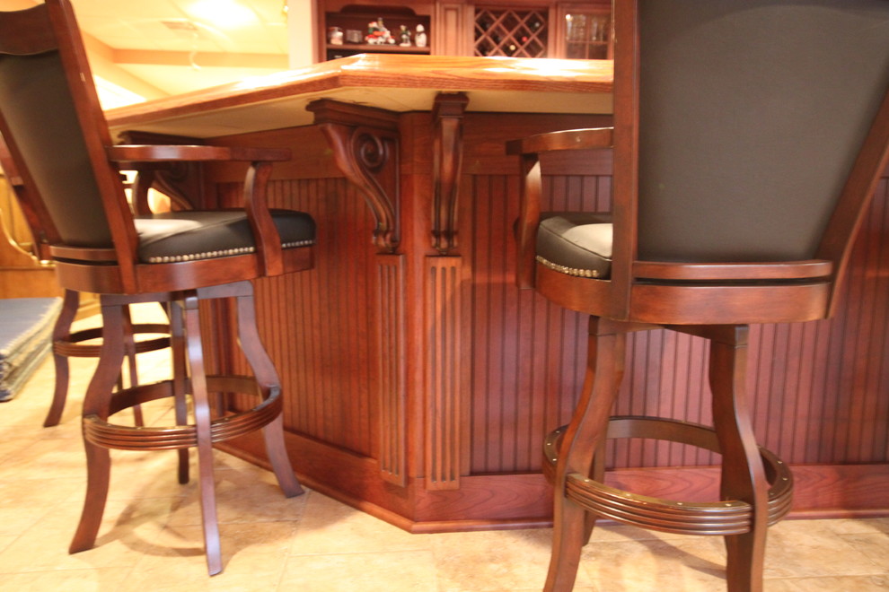 Basement Bar - Traditional - Basement - New York - by Joseph Pastore ...
