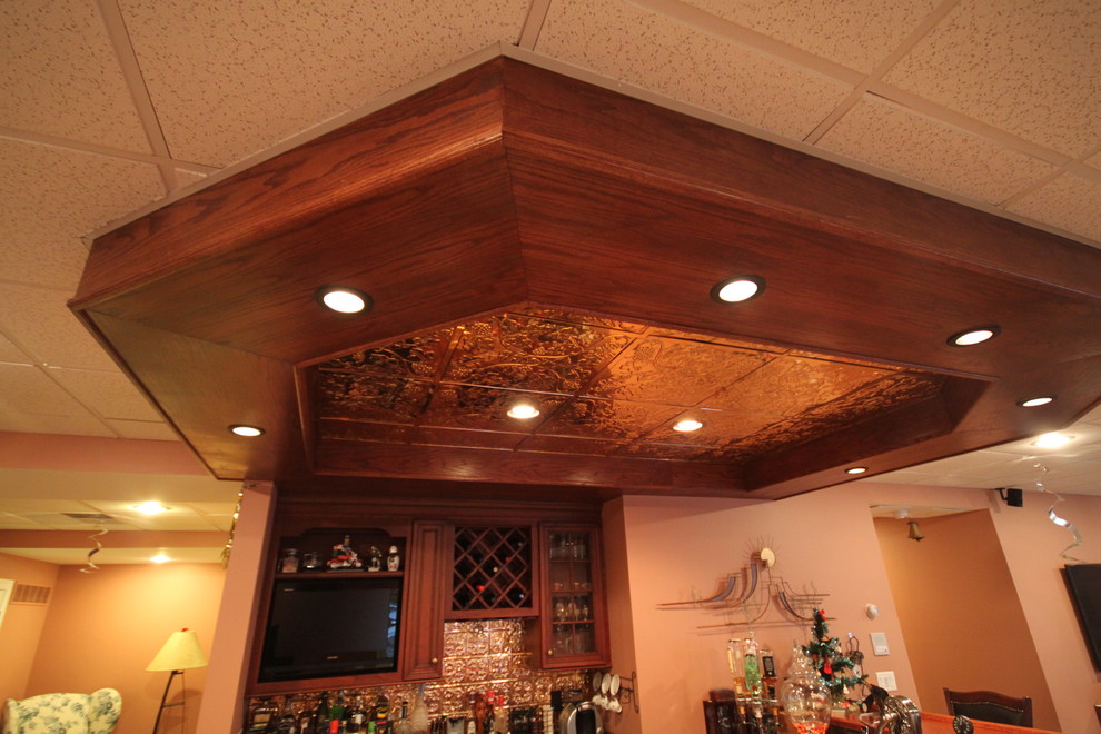 Basement Bar - Traditional - Basement - New York - by Joseph Pastore ...