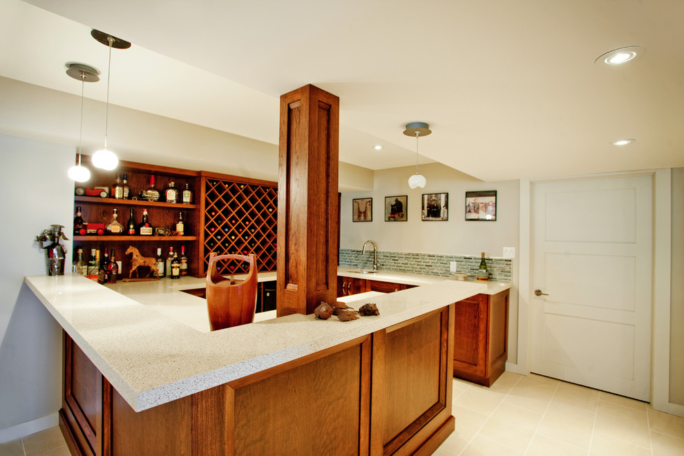 Basement Bar - Traditional - Basement - Toronto - by Madison Taylor | Houzz