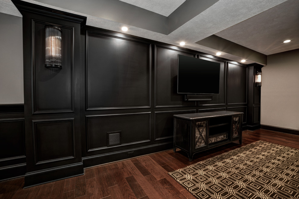 Basement Black Trim - Traditional - Basement - Other - by Northern ...