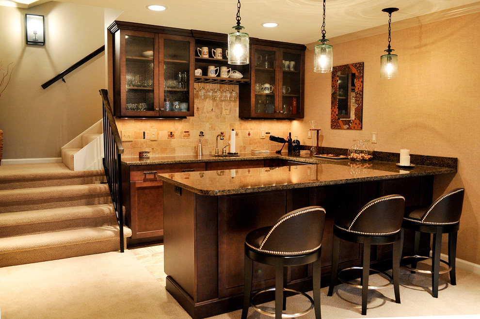 Basement Bonus Room - Traditional - Home Bar - Birmingham - by Highland ...