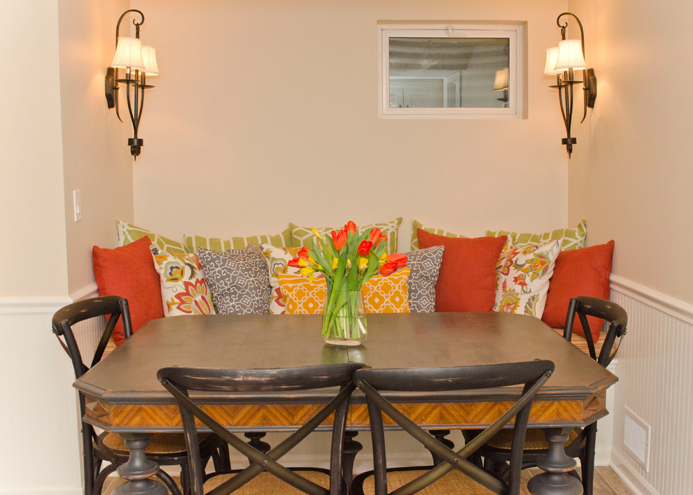 Basement- Built in Banquette- Stonebridge Court - Farmhouse - Dining ...