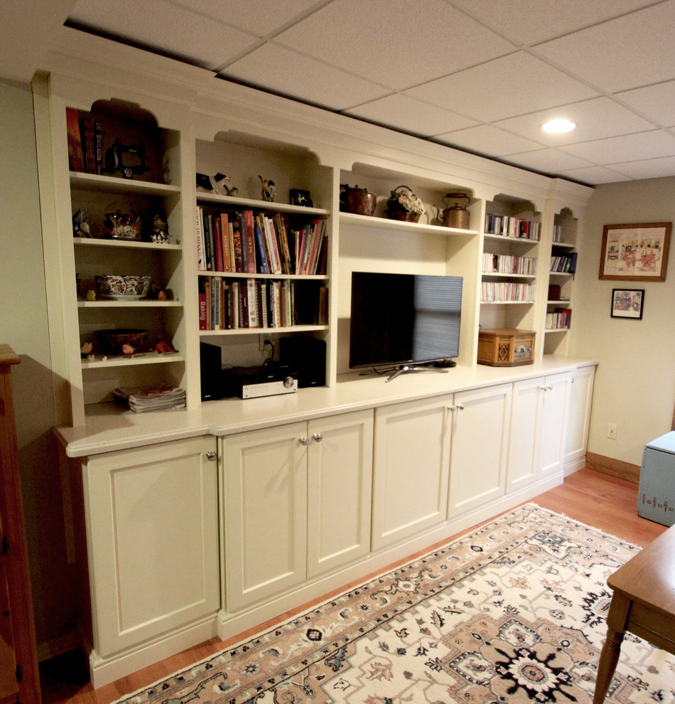 Basement Cabinetry for Storage - Traditional - Basement - Cleveland ...