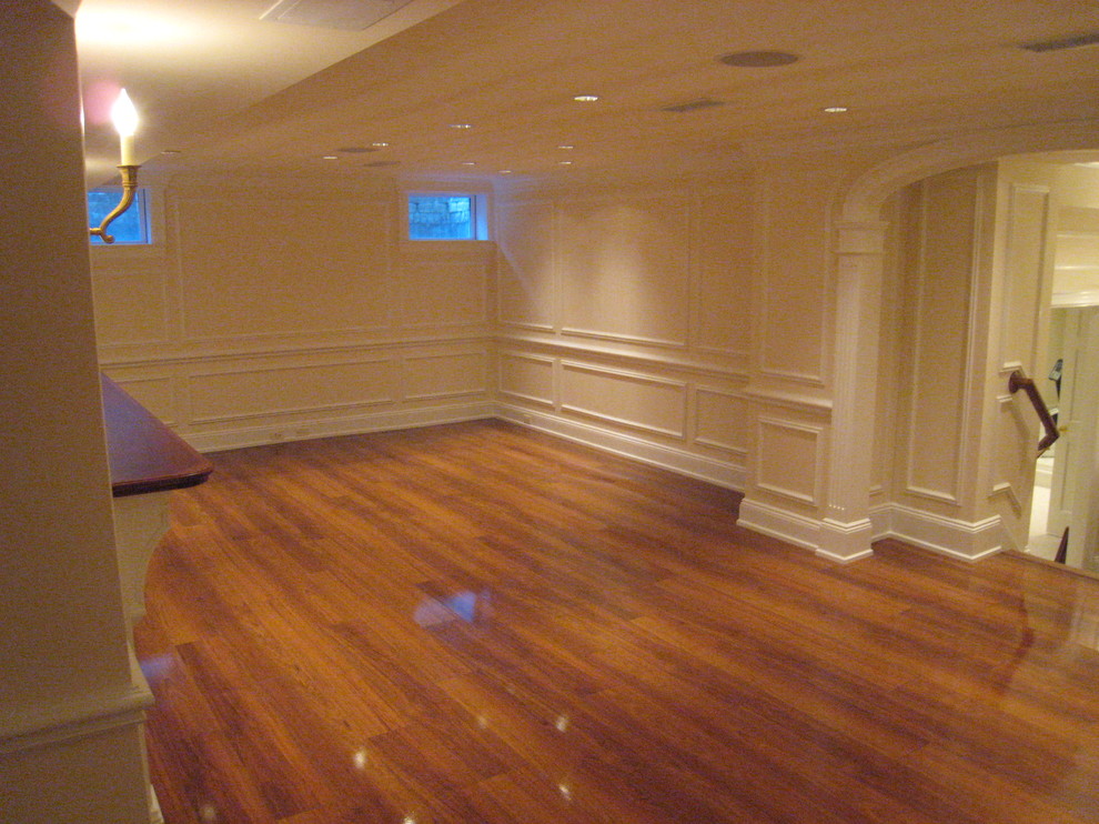 Basement Den - Traditional - New York - by River's Edge Woodworks | Houzz