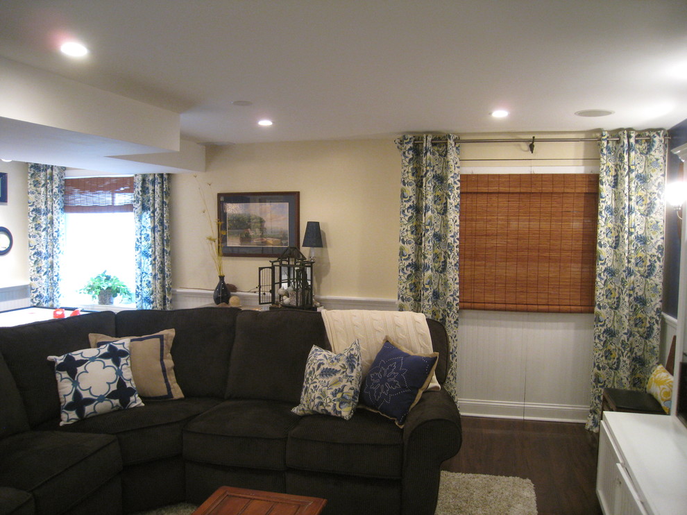 Basement Family Hangout - Traditional - Basement - Chicago - by Your ...
